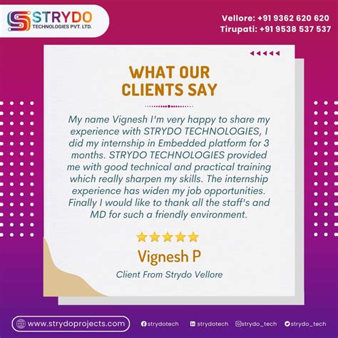 Strydo Technologies On Linkedin Strydo Technologies Vellore Tirupati Cseprojects Eceprojects