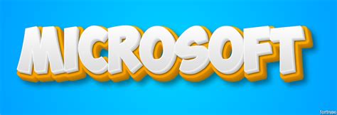 Microsoft Text Effect And Logo Design Brand