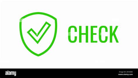 Shield Green Icon With Check Mark Data Protection Concept Verified