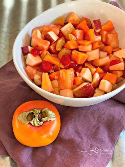 Persimmon Salad A Simple To Make Fruit Salad Using Fuyu Persimmons
