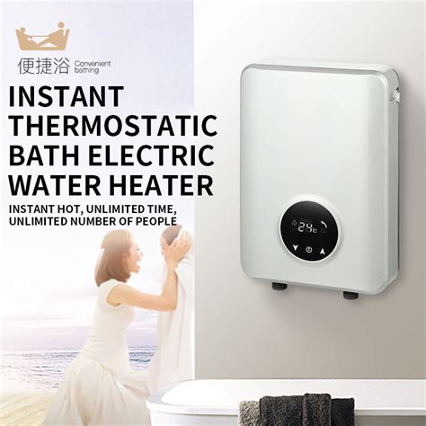 스마트 터치 디스플레이 즉석 전기 온수기 온도 조절 욕조 간단한 작동 절전 주요 제품