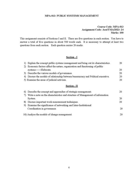 Download Ignou Mpa Solved Assignment Pdf