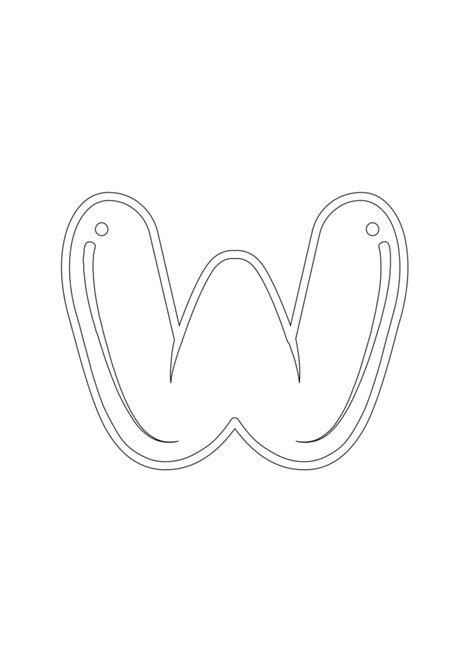 Download Printable Bubble Letter W Bubble Letters