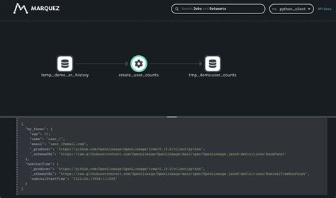 Custom Facets Openlineage
