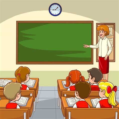 Cartoon Classroom Learning Vector Art Icons And Graphics For Free Download