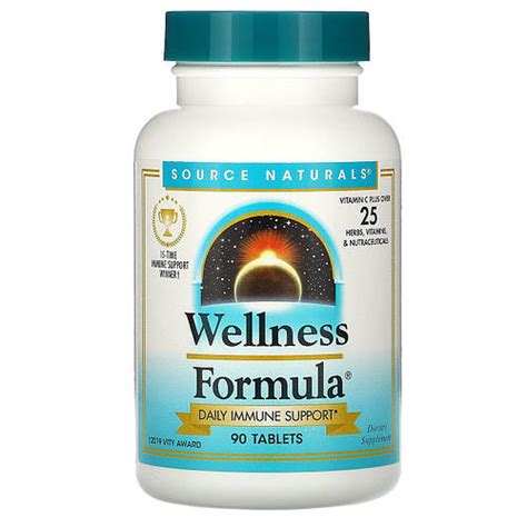 Купить Source Naturals Wellness Formula (90 таб.), витамины для ...