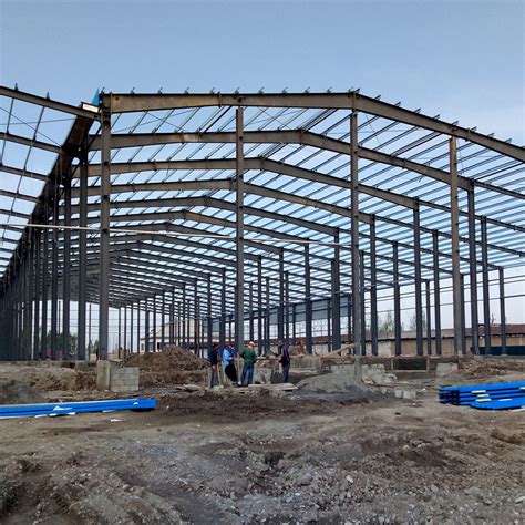 Construction Steel Structure Warehouse Color Cladding Covered Roof