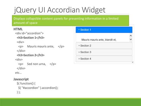 Javascript And Jquery Jquery Ui Plug Ins And Objects Ppt Download