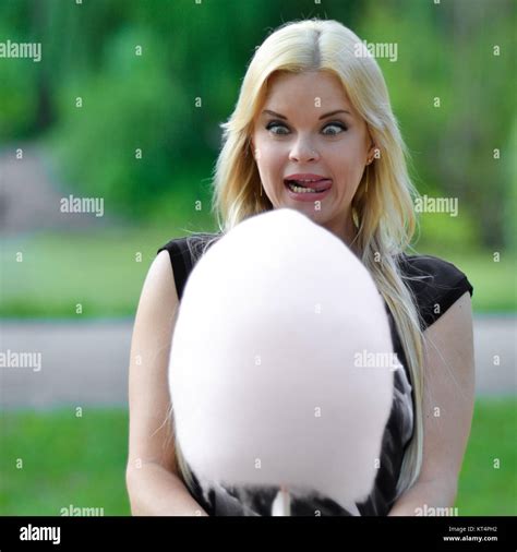Crazy Girl Beautiful Girl With Open Mouthbig Crazy Eyes And Protruding