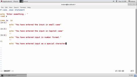 Linux Case Esac Statement Youtube