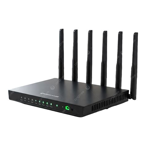 Black Wireless Internet Network Device Router Ethernet Router Smart Home Router Wi Fi Device