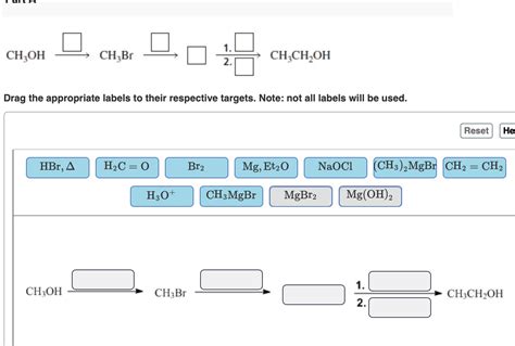 Solved List Three Different Sets Of Reagents Each Set Chegg Com