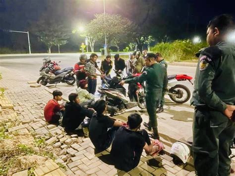 ក្រុមក្មេងទំនើងបង្ហោះម៉ូតូប្រុសស្រី៦នាក់ ត្រូវកម្លាំងសមត្ថកិច្ចខណ្ឌជ្រោយចង្វាឃាត់ខ្លួន