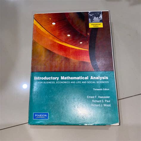 Pearson Introductory Mathematical Analysis Buku And Alat Tulis Buku Pelajaran Di Carousell