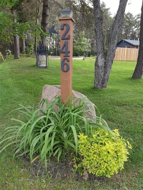 House Number Signs For Front Yard At Sharon Alexander Blog