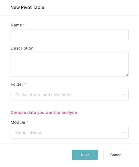 Creating Pivot Table Facilio Documentation