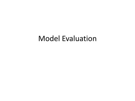 Ppt Classification Ii Continued Model Evaluation Powerpoint
