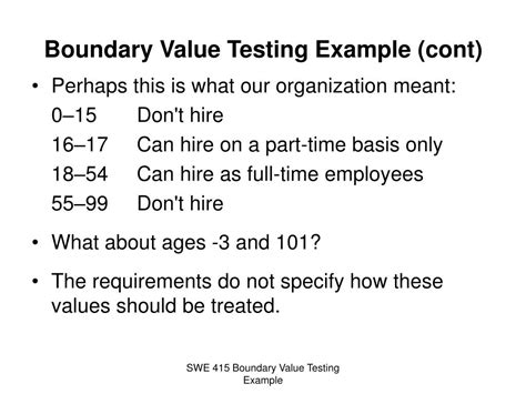 Ppt Boundary Value Testing Example Powerpoint Presentation Free Download Id 655189