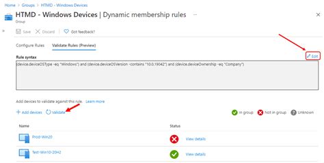 Validate Azure Ad Dynamic Group Rules
