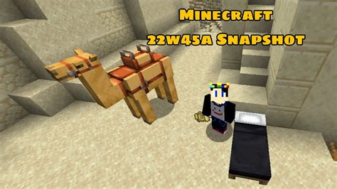 Minecraft 1 20 Experimental Snapshot 22w45a Pre Look Youtube