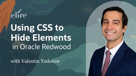Using Css To Hide Elements In Oracle Redwood — Elire Consulting