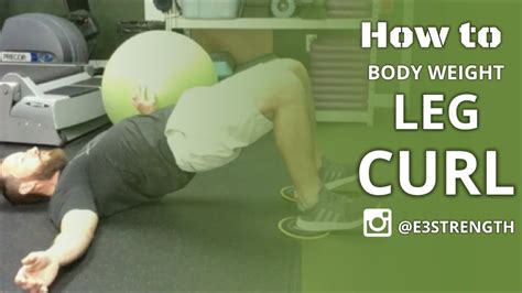 Body Weight Leg Curls