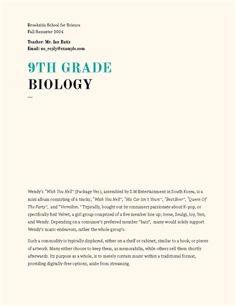 Gcm 110 Assignment 1 Printed Piece Brookside School For Science Fall