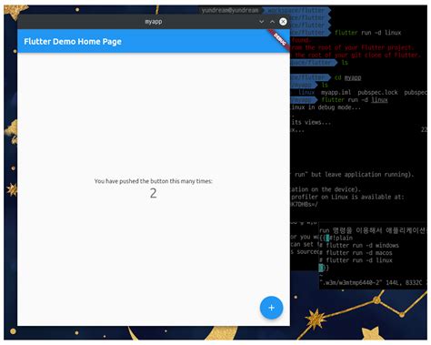 Flutter로 Linux Desktop 애플리케이션 개발하기