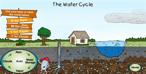 Animated Water Cycle Precipitation Education