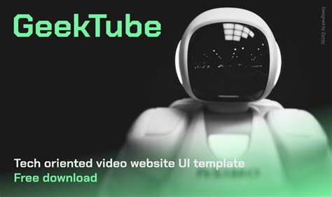 Geektube — Tech Oriented Video Ui Template Figma
