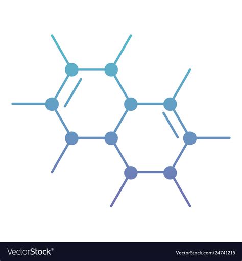 Structure Molecular Science Icon Royalty Free Vector Image