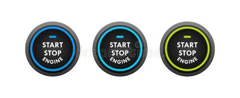 Start Stop Engine Button Set Engine Starting And Stopping System