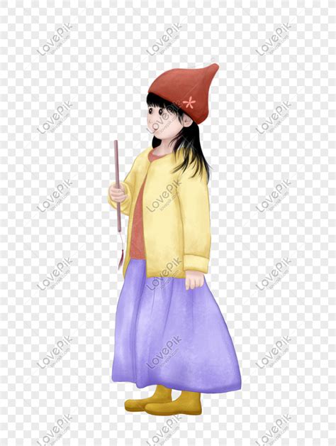 어린 소녀 봄 Png 일러스트 무료 다운로드 Lovepik