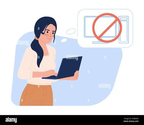 using laptop to reduce power consumption 2d vector isolated spot
