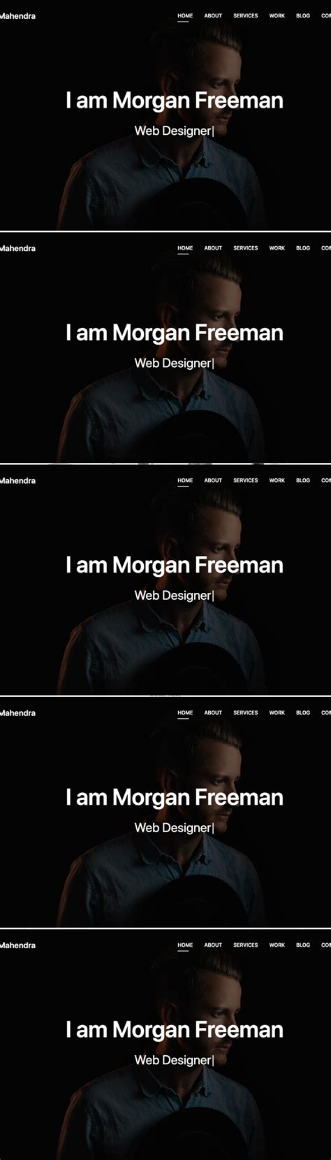 Mahendra Resume Portfolio Template Portfolio Templates Portfolio Website Html5 Css3