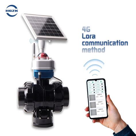 Solar Powered Electric Valve Intelligent Wireless Control Agricultural