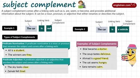 Subject Complement In English Grammar With Rules And Examples • Englishan