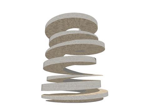 Spiral Ramp Study By DC Of SketchUp