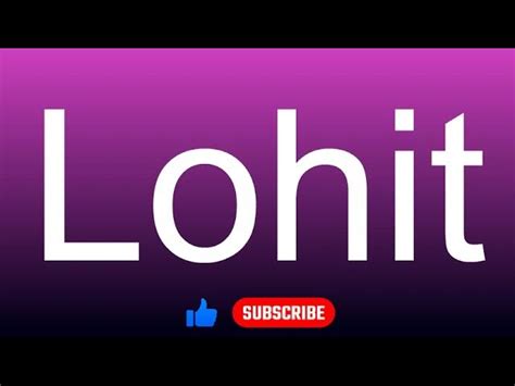 Logotipo De Lohit