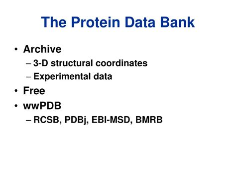 Protein Data Bank