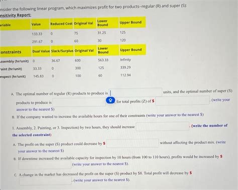 Solved Nsider The Following Linear Program Which Maximizes