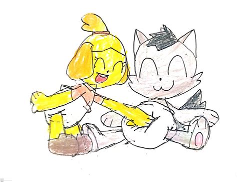 Isabelle Rubbing Wolfys Diaper By Holyknight750 On Deviantart