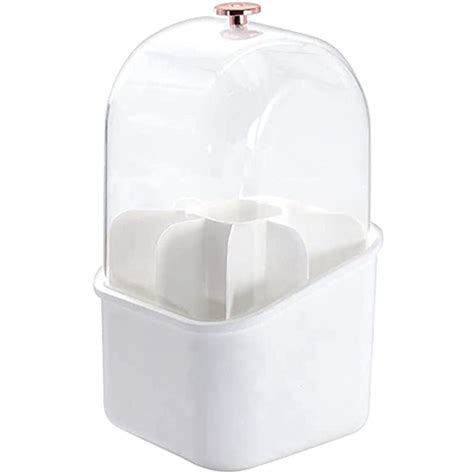 Square Brush Holder 360degree Rotating Brushes Container Waterproof