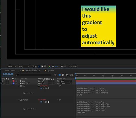 auto resize gradient in a shape layer r aftereffects