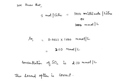 [solved] 1 p a 150 ml sample of so2 aq required 31 5 ml of 0 0100 mol