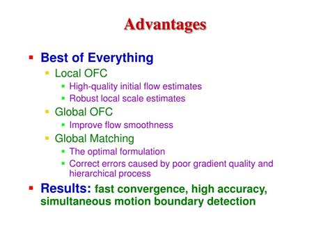 Ppt Robust Visual Motion Analysis Piecewise Smooth Optical Flow And