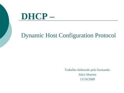 Ppt Apresentação3 Dhcp Dokumen Tips