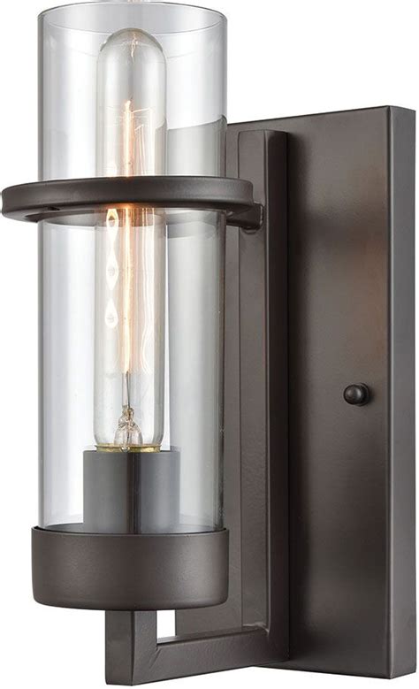 Elk 21140 1 Holbrook Modern Oil Rubbed Bronze Wall Lamp Elk 21140 1