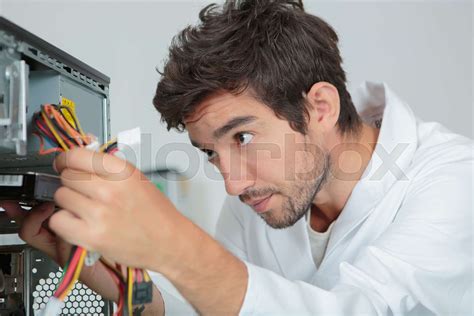Electronic Equipment Assembler Stock Image Colourbox