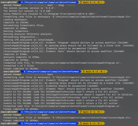 Are Roslyn Analyzers Working · Issue 809 · Dotnetformat · Github